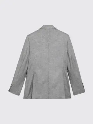 Max Mara Double-breasted Blazer In Silk And Cashmere Blend With Peak Lapels