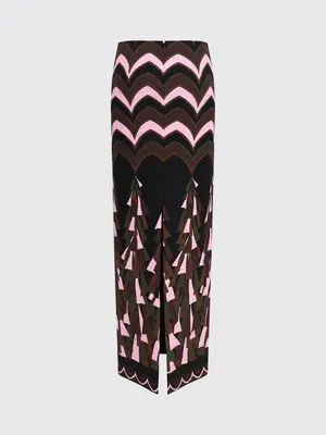 Emilio Pucci High-waisted Ethnic Print Cri�pe Long Pencil Skirt