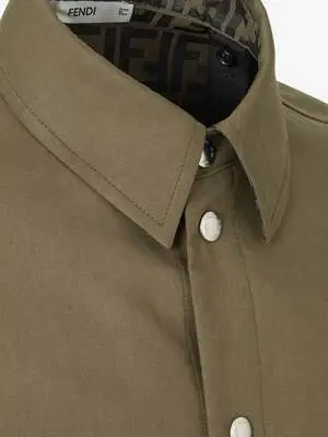 Fendi Zucca Green Ff Jacquard Nylon Blouson - Multicolor