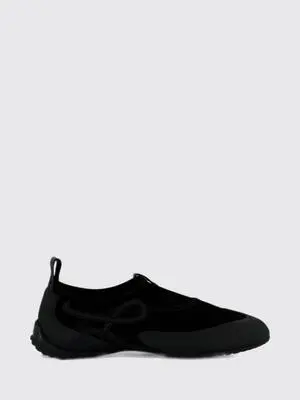 Loewe Grip Aqua Suede Slip-on Trainers With Rubber Sole