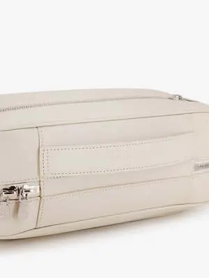 Brunello Cucinelli Leather Beauty Case With Metal Logo Detail - Multicolor