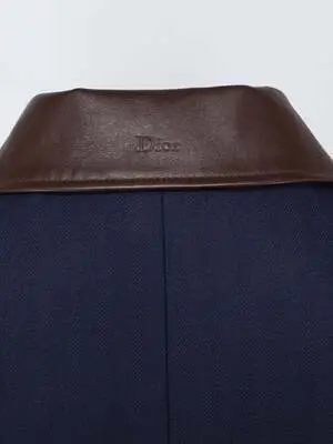 Dior Icons Cashmere Coat With Leather Collar