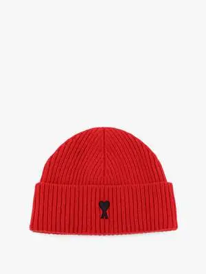 AMI Paris Wool Beanie Hat - Multicolor
