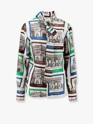 Celine Lavalliere Printed Silk Shirt - Multicolor