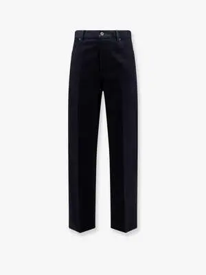 Bottega Veneta Jeans With Leather Patch With Embossed Intrecciato Motif - Multicolor