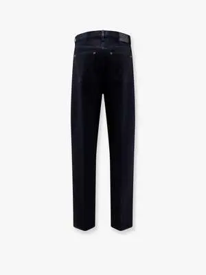 Bottega Veneta Jeans With Leather Patch With Embossed Intrecciato Motif