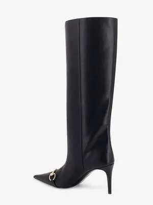 Gucci Donna Slip-on Leather Boots