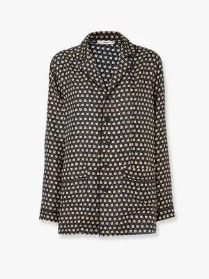 Fendi Pajamas Printed Silk Shirt