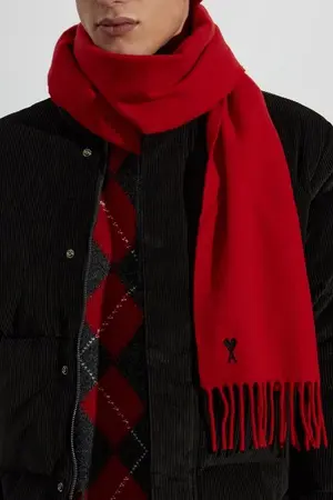 AMI Paris Wool Scarf