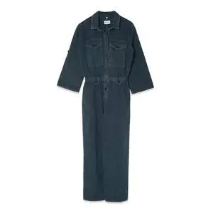 NOEND Britt Elastic Waist Jumpsuit In Gaffney - Blue