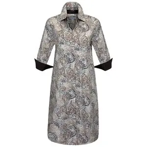 PERLAVERA Clara Spiral Knee-length Missy Fit Dress - Brown