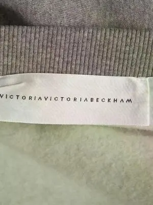 Victoria Beckham Ribbed-trim Sweatshirt Midi Dress