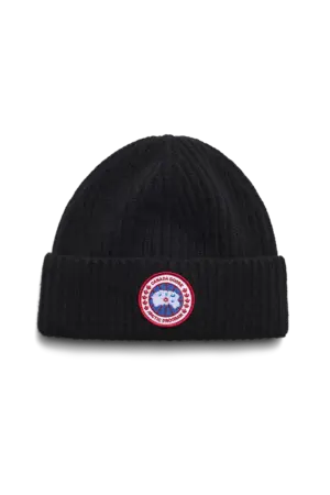 Canada Goose Cashmere Blend Rib Toque - Black