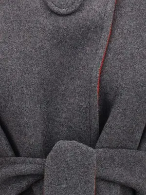 Valentino Garavani Double-breasted Coat With Belt