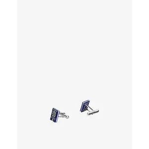 POUBEL Passport Enamelled Sterling Cufflinks