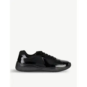Prada America's Cup Leather And Mesh Trainers