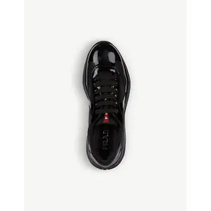 Prada America's Cup Leather And Mesh Trainers