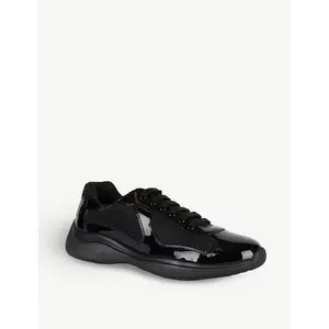 Prada America's Cup Leather And Mesh Trainers