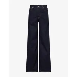 Good American Good Waist Palazzo Jeans - Rinse