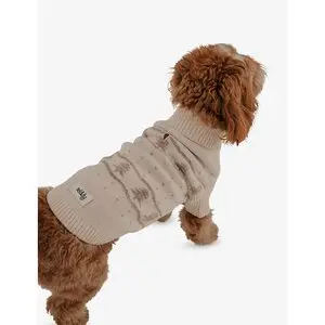 BY TEDDY Winter Trees Roll Neck Knit Dog Jumper