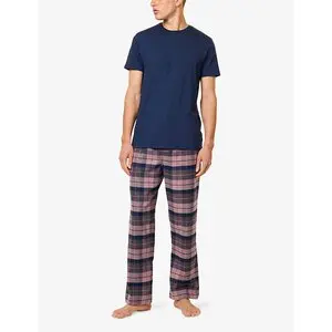 Derek Rose Kelburn Check Cotton Lounge Trousers