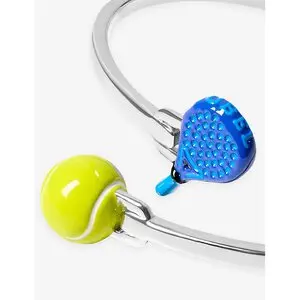 POUBEL Padel Tennis Enamelled Sterling Bangle