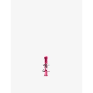 POUBEL Pink Skis Enamelled Sterling Charm