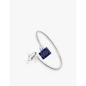 POUBEL Jet Passport Enamelled Sterling Bangle