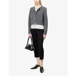 4TH & RECKLESS Terry Button Woven Knit Cardigan