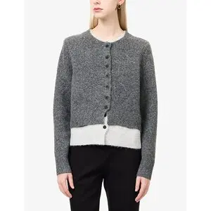 4TH & RECKLESS Terry Button Woven Knit Cardigan