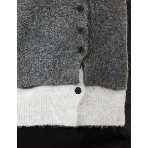 4TH & RECKLESS Terry Button Woven Knit Cardigan