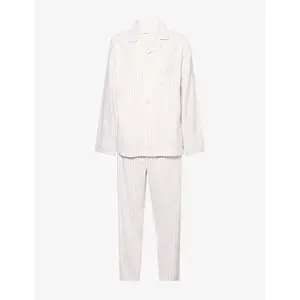 Derek Rose Kelburn Classic Cotton Pyjama Set - Neutral