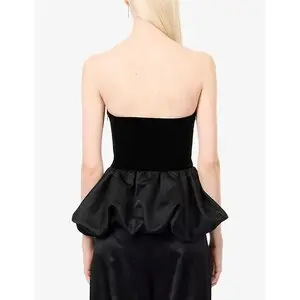 4TH & RECKLESS Luxley Velvet Peplum Top