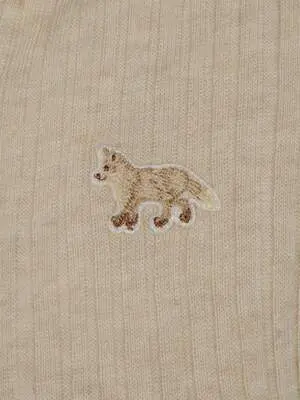 Maison Kitsuné Baby Fox Fine Rib Cardigan