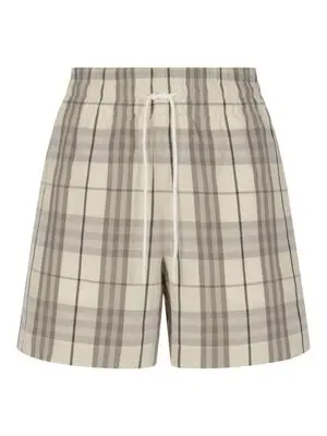 Burberry Cotton Check Shorts