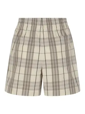 Burberry Cotton Check Shorts