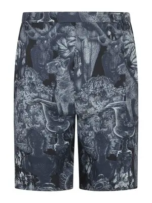 Givenchy Bermuda Shorts With Hubert Pattern - Multicolor
