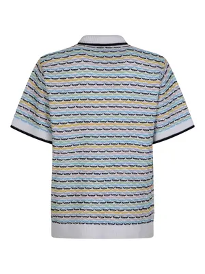 Casablanca Tuck Stitch Short Sleeve Shirt