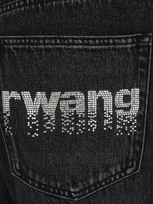 Alexander Wang Blow Up Jean W/ Crystal Hotfix At Back Pockets