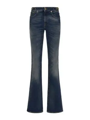 GOLDEN GOOSE Journey W's Bootcut Ophelia Cotton Denim Archive Wash Whit Chains