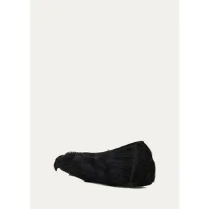 Rick Owens Calf Hair Ballerina Flats