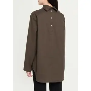 6397 Turtleneck Cotton-silk Shirt