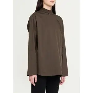 6397 Turtleneck Cotton-silk Shirt