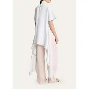 Alaïa Asymmetric Short-sleeve Cotton T-shirt