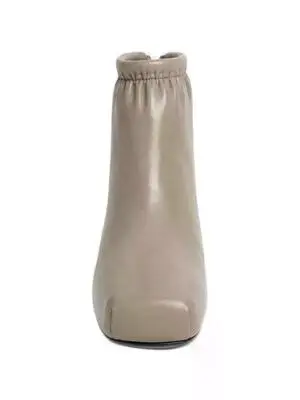 AALTO Ruched Block-heel Ankle Boots