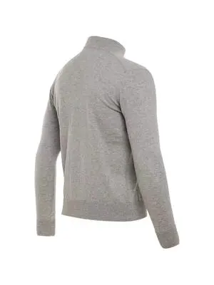 DORIANI Zip-up Knitted Cardigan - Grey