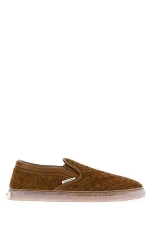 Bottega Veneta Serena Slip-on Intreccio Suede Loafers