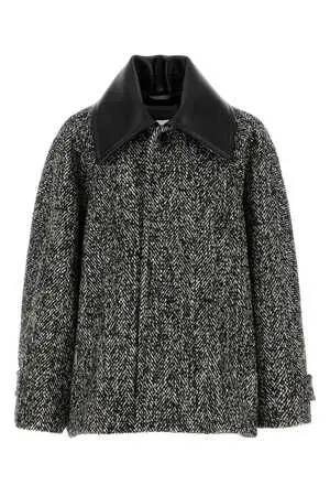 Balenciaga Contrast Wool-blend Jacket