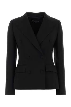 DOLCE & GABBANA Dolce & Gabbana Women's Black Virgin Wool Blazer
