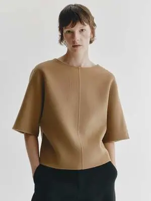 LISA YANG Doublé Round Neck Top